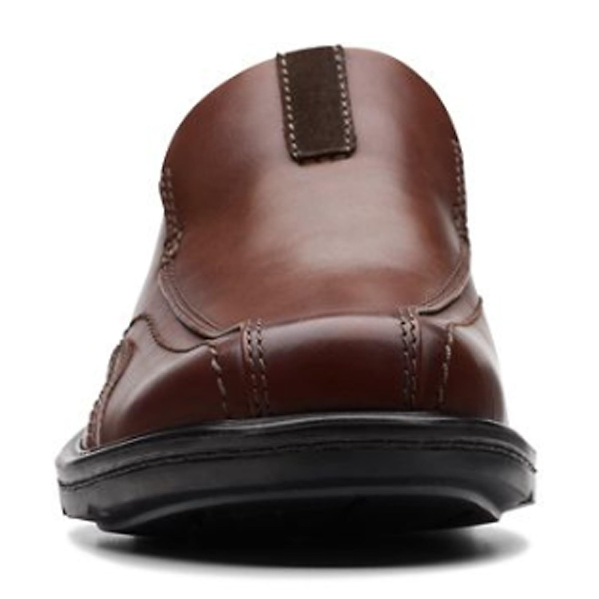 Clarks Men's Gessler Step Loafer, Dark Tan Leather, 13 Wide