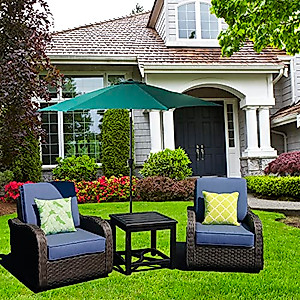 Garden lucky 9ft Patio Umbrella Replacement Canopy Market Umbrella Top Outdoor Umbrella Canopy for 8 Ribs Umbrella Green