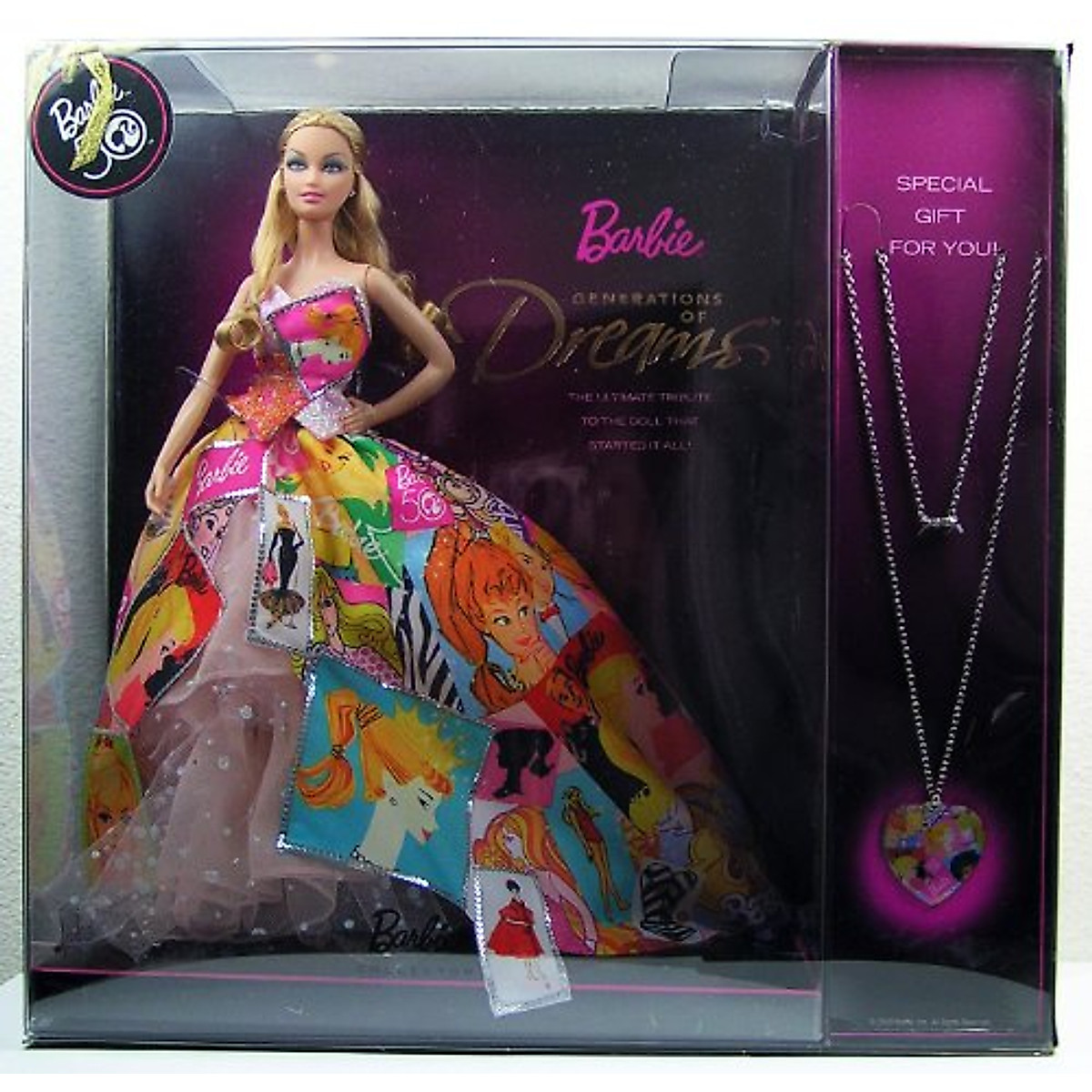Barbie 50th Anniversary Generation of Dreams Doll with Bonus Necklace