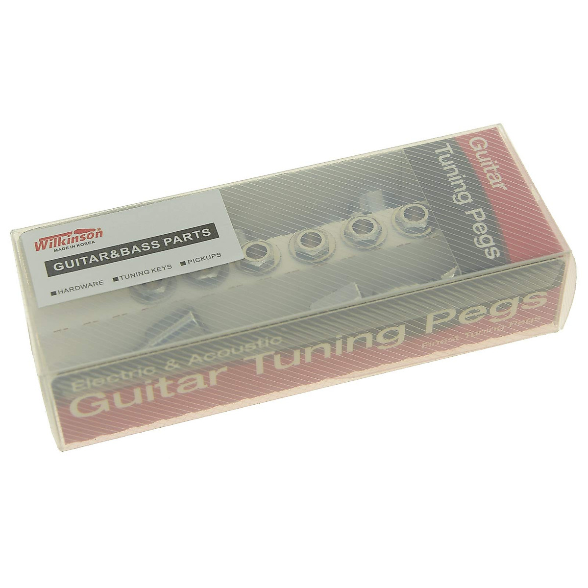 Wilkinson 6 Inline Chrome E-Z Post Guitar Tuners EZ Post Guitar Tuning Keys Pegs Guitar Machine Heads for Strat Tele