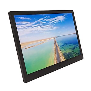 Digital Photo Album, 100‑240 V USB Interface Large Storage Digital Photo Frame Multiformat Playback for Images (US Plug)
