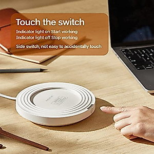 Fauvism Smart Coffee Mug Warmer for Desk Cup Warmer Electric Beverage Warmer Candle Warmer Plate Hot Mug Coffee Warmer 55℃/131℉（No Cup）