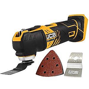 JCB Tools - JCB 20V Cordless Oscillating Power Tool - Multi Tool - No Battery - Bare Unit - For Home Improvements and Professional Use, Trimming, Plunge Cuts, Drywall, Wood, Plastic, Metal