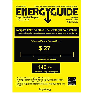 Homdox Mini Fridge, 20L Compact Skincare Fridge, 60W Portable Cooling and Heating Refrigerator for Skincare, Foods, Medications, Bedroom, Office & Car, black