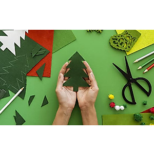 FabricLA Acrylic Felt Fabric Sheets for Crafts | Precut 9" X 12" Inch (20 cm X 30 cm) Felt Squares | Felt Fabric Sheets for DIY Crafts, Hobby, Costume, and Decoration | Black, 10 Pieces