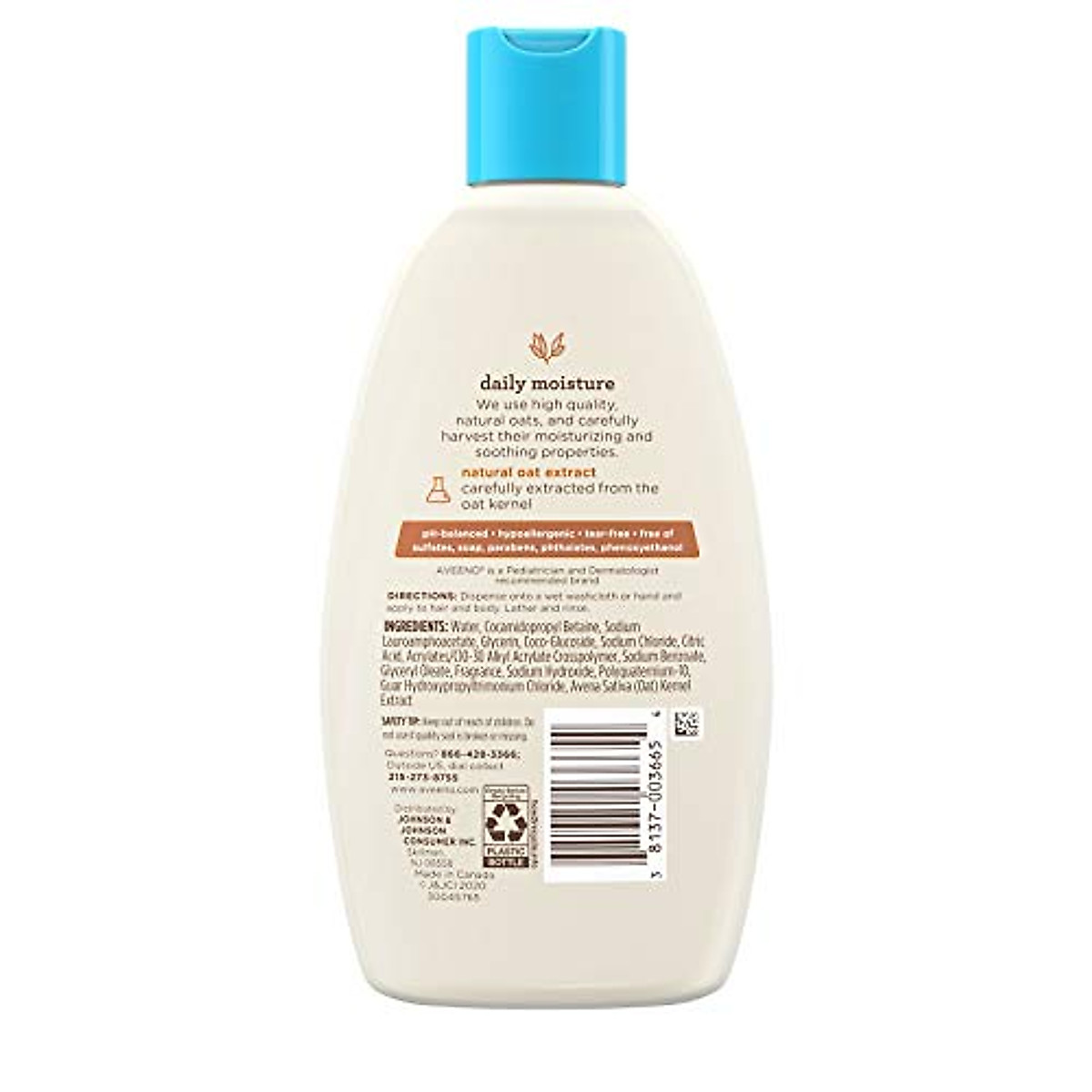 Aveeno Baby Wash & Shampoo for Hair & Body, Tear-Free, Fresh, 8 Oz