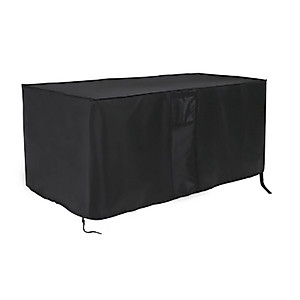 Jungda Patio Deck Box Cover 120 Gallon,Outdoor Storage Deck Box, Waterproof Outdoor Storage Box Cover Furniture Cover - 56 x 27 x 23 Inch