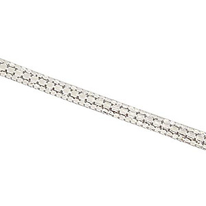 Ribbon, Easily Bends Mesh Rhinestone, Themed Parties Napkins Ornament Candle Holders for Wedding Cake Stands Birthday Party (Silver AB)