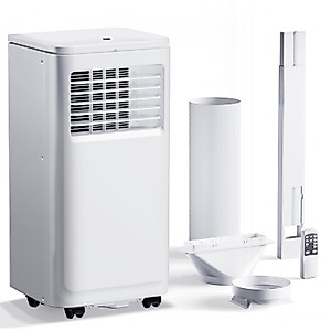 PUKAMI 8000 BTU Portable Air Conditioners,Portable AC Cools up to 350 Sq.Ft,Room Air Conditioner with Remote Control,Dehumidifier & 3-in-1 Floor Standing Air Conditioner 24Hrs Timer