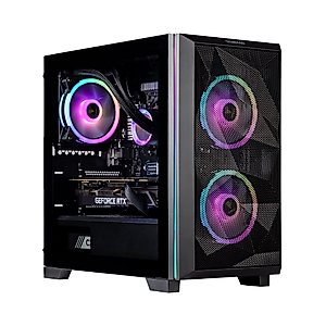 Velztorm Mini Pilum CTO Gaming Desktop PC (AMD Ryzen 7-5700X 8-Core, GeForce RTX 3070, 32GB DDR4, 512GB PCIe SSD + 2TB HDD (3.5), 120mm AIO, RGB Fans, 750W PSU, WiFi 5, BT, Win10P) VELZ0058