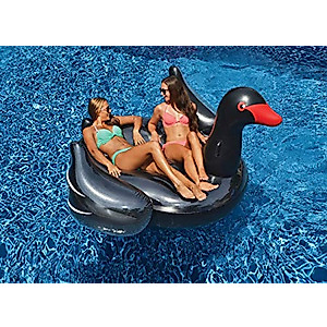 Swimline Giant White Swan/Flamingo/Black Swan/Parrot Floats for Swimming Pools (4 Pack)