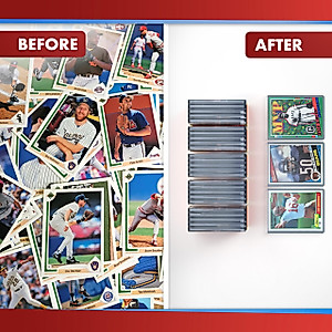 Cardboard Gold - 190pt Top Loaders for Cards - 5 Count - Premium 3x4 Inch Trading Card Toploaders - Protect Your Baseball and Sports Cards with These Crystal Clear Hard Plastic Sleeves Protectors