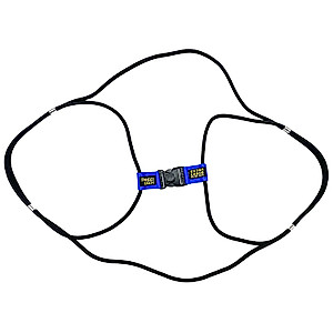 (2 Pack) Doggy Dare Trash Can Lock - Medium - Fits 30-40 Gallon Trash Cans - Perfect for Dogs, Raccoons, Opossums - Bungee Cord Design Makes Install Simple (Trash Can NOT Included)