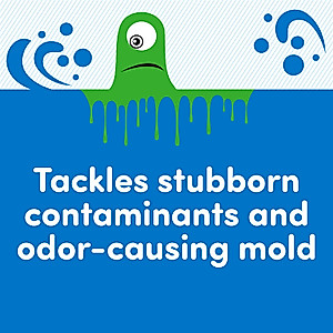 Oh Yuk Washing Machine Cleaner For All Washers (Top Load, Front Load, HE and Non-HE), Natural Citrus Fragrance, Four Cleanings Per Bottle, Septic Safe, 16 Fl Oz