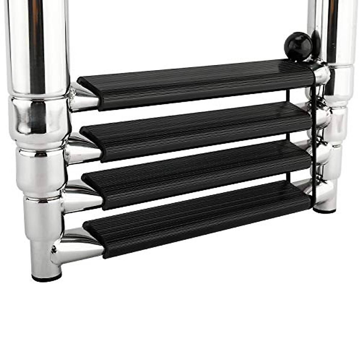 Amarine Made 4 Step Stainless Steel Telescoping Boat Ladder Swim Step