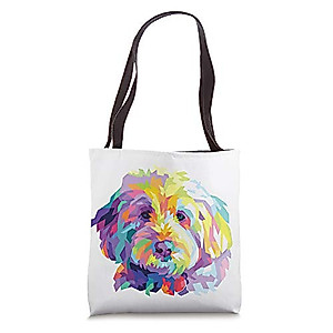 Goldendoodle Gift Labradoodle Cockapoo Color Pop Art Dog Mom Tote Bag