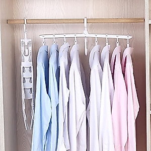 NVIVN Multifunctional Hanger Storage Artifact Hanger Hanging Clothes Household Drying Rack Support Pink