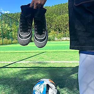 Zquaus Football Cleats,Mens Soccer Cleats，Athletic Outdoor Football Shoes CD8508-M1-42