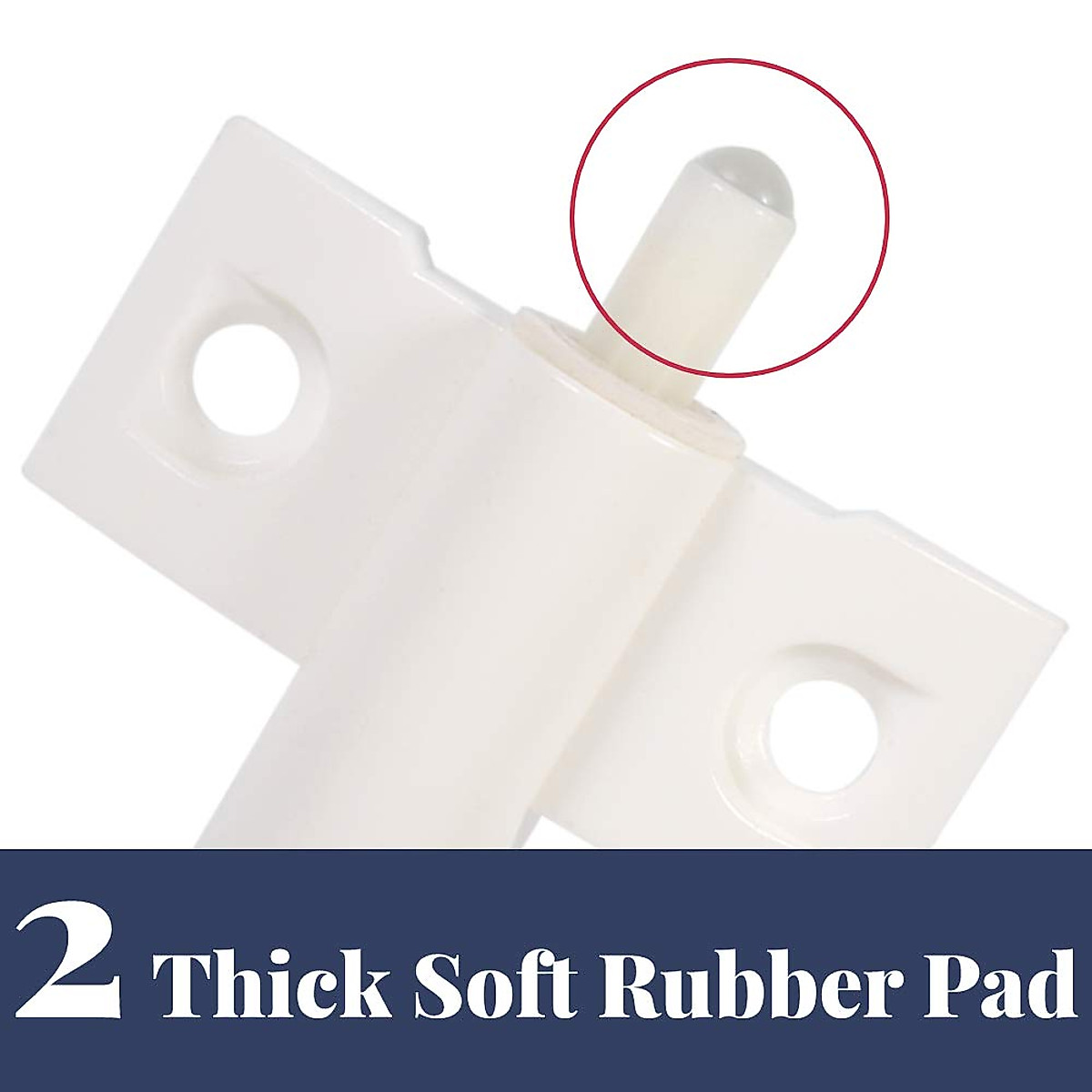 Home Kitchen Cabinet Door Drawer Soft Quiet Closer Damper Buffers Cushion , 20pcs(White)