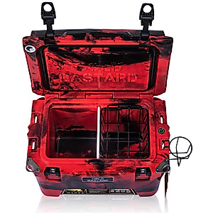 COLD BASTARD COOLERS 20QT Cold Bastard Rugged+ CAMO Red Premium Ice Chest Cooler Accessories Free S&H(CB20-CR)