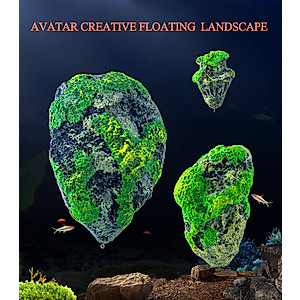 dgudgu Decorations Aquarium Decorations fish tank Accessories Aquarium Décor Floating Rocks Betta Decorations Hallelujah Mountains
