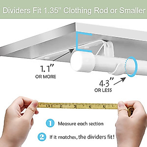 Baby Closet Dividers - Set of 10 from Newborn to Toddler and 2 Blanks with Colored Box - Dinosaur Designs Nursery Closet Size Dividers - [Dinosaur]
