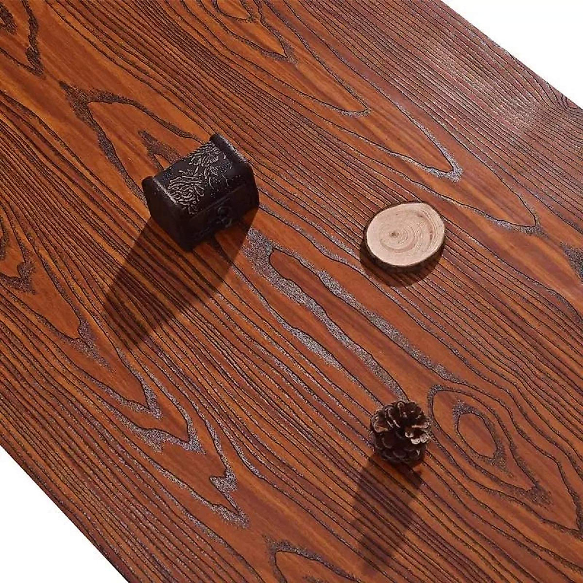 practicalWs Wood Grain Contact Paper Peel and Stick Wallpaper Removable Wall Paper Decorative Cabinet Vinyl Wrap PVC 15.8''×78.7''