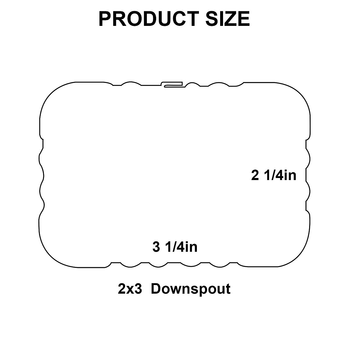 Gutter Downspout Elbow Style B (offset=3) Zig Zag Elbows 2” x 3” White Aluminum S-shape