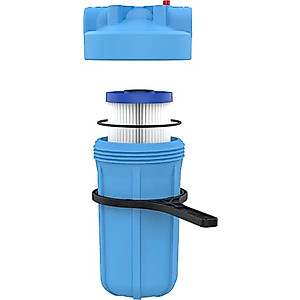 Pentair OMNIFilter BF7 Water Filtration System, 10" Basic Whole House Heavy Duty Filtration System, Includes 10" Blue Heavy Duty Housing, RS6 Sediment Reduction Cartridge and All Tools, 3 Piece Set