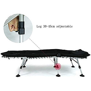 XZGDEN Lightweight Mahanz Sun Lounger Camping Chairs Folding Bed Office Lunch Break Single Bed Siesta Bed Simple Bed Babysitter Bed Thick Alloy Tube Foam Mattress