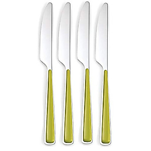 Fiesta 20-Piece Merengue Flatware Silverware Set, Service for 4, Stainless Steel/ABS, Includes Forks/Knives/Spoons, Multicolor