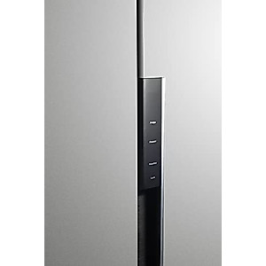 Hamilton Beach HBF1558 15.6 Counter Depth Full Size Refrigerator, Side Doors, Stainless, 15.8 cu ft