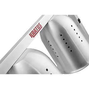 Kratos 31M-005 Bulb Warmer, Three Bulb Heat Lamp, Silver, 120V, 750 Watts, Countertop Electric Food Warmer for Restaurants