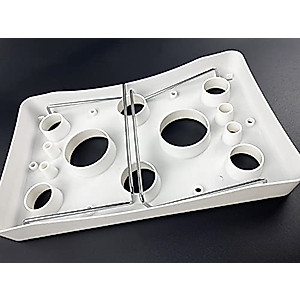 Cake Decorating Icing Bag Holder Tray Stand - 8-Hole Cream Bag Rack Icing Shelf ABS Stainless Steel Detachable Cake Decorating Pastry Bag