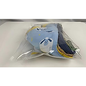 BEBOAN Baby Bandana Drool Bibs, 10-Pack Newborn Bibs for Toddler Girls Drooling Teething, 100% Organic Cotton Soft and Absorbent Baby Bibs, Adjustable Size (Boy)