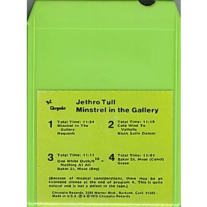 Jethro Tull: Minstrels in the Gallery 8 Track Tape