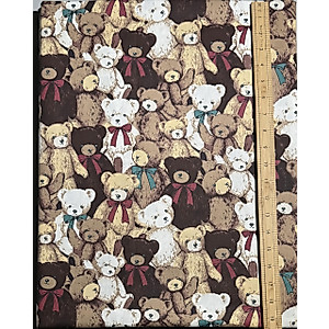 9 Pcs Animal Fabric Patterns Fat Quarters Quilting Fabric Bundles No Repeat Designs for Baby Boy Kids,18"x 22" …