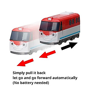 Pull Back Car Train Toy - Titipo and Friends 3 Vehicles Set Christmas Birthday Gifts for Kids and Toddlers Boys and Girls 3 Years and Up