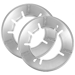 Kichvoe Wok Rack for Gas Stove 2PCS Wok Ring For Gas Stove Stainless Steel Wok Rack Round Bottom Wok Accessories-10 * 2Inches Wok Stand