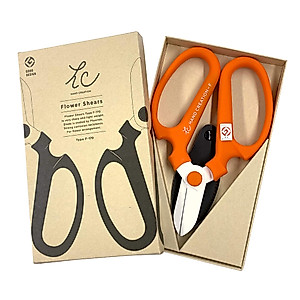 Sakagen Flower Scissors Hand Creation F-170 (Orange, 170mm)