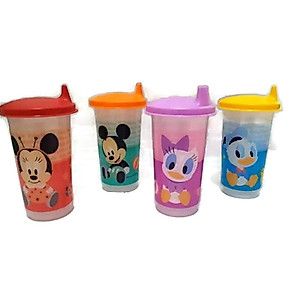 Tupperware Bell Tumblers With Sippy Seals Set of 4 Capacity 10.5 Oz