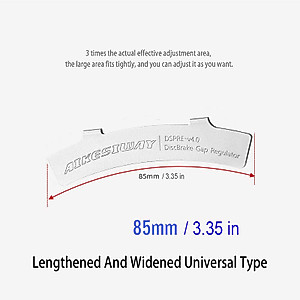 AIKESIWAY Rotor Truing Fork Bike Disc Alignment Tool Bicycle Brake Wrench,Bike Disc Brake Pad Adjustment Alignment Tool Gap Regulator,3 Slot Depths,Strong,Easy to Carry and Use (2pcs Gap Regulators)