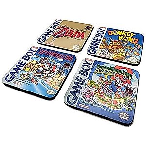 Nintendo Gameboy Classic Collection 4" Coaster Set, Multi-Colour