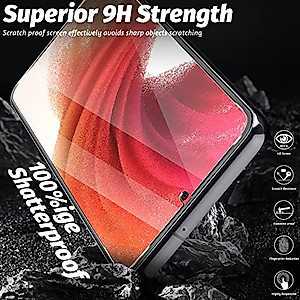 Orzero (3 Pack Screen Protector Compatible for Samsung Galaxy S23 5G Tempered Glass, Supports Ultrasonic Fingerprint 9H Anti-Scratch HD Bubble-Free (Lifetime Replacement)