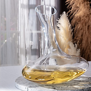 KROSNO Red Wine Decanter Carafe Glass | 1800 ML | 60.9 oz | European Made | Avant-Garde Collection | Perfect for Home, Restaurants and Parties | Lead-free