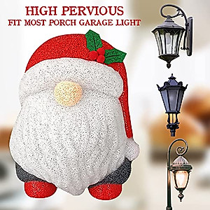 Christmas Gnome Lampshade Corridor Wall Lamp Dustproof Protective Cover for Home Garden Yard Porch Light Protection Shield christmas porch light covers decorations