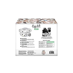 The Honest Company , Club Box , Clean Conscious Diapers , Spring Seasonal - Peace By Peace, Size 4, 60 Count