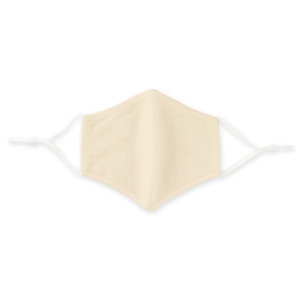 WEDDINGSTAR 3-Ply Adult Washable Cloth Face Mask Reusable and Adjustable with Filter Pocket - Ivory