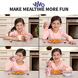 Franco Kids Dinnerware Cartoon Designed Mealtime Kitchen Set, 5 Piece Pack, Sony Vivo