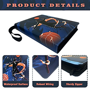 900 Pockets Basketball Cards Binder,Trading Cards Holder Card Collectors Album,Trading Card Binder 9 Pocket with 50 Removable Sleeves for Basketball Card and Sports Card
